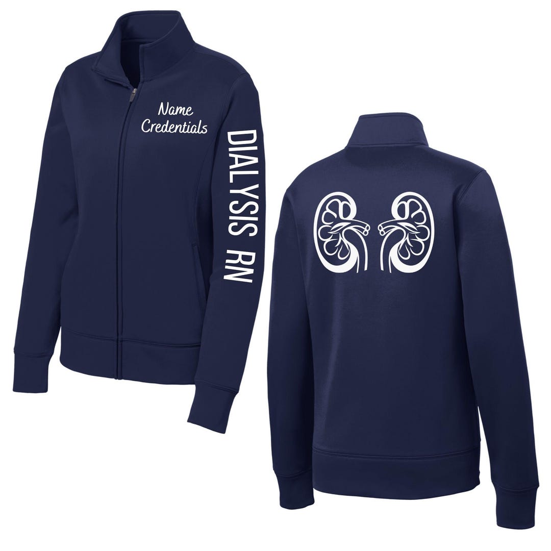 Personalized Dialysis RN Fleece Jacket, Nurse Gift - Etsy