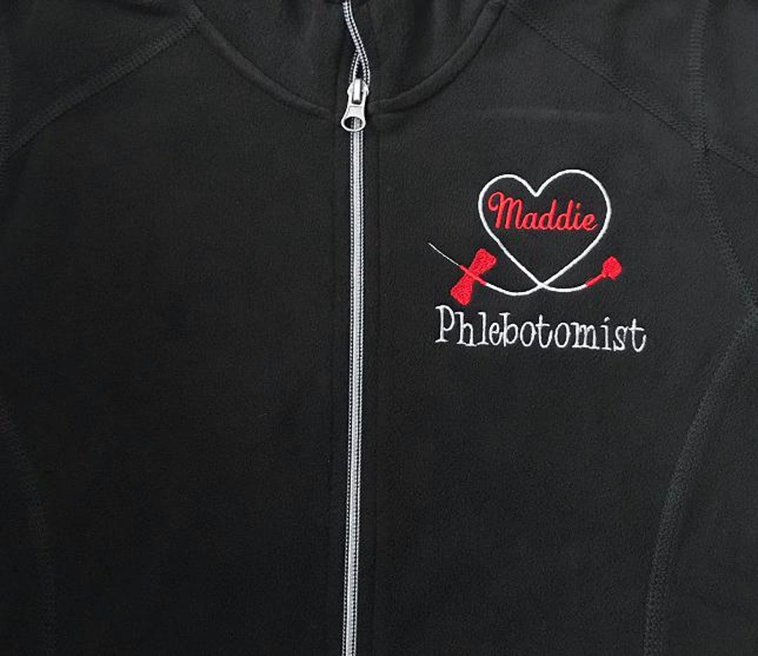 Personalized Phlebotomist Jacket. Phlebotomy, Monogrammed Jacket ...