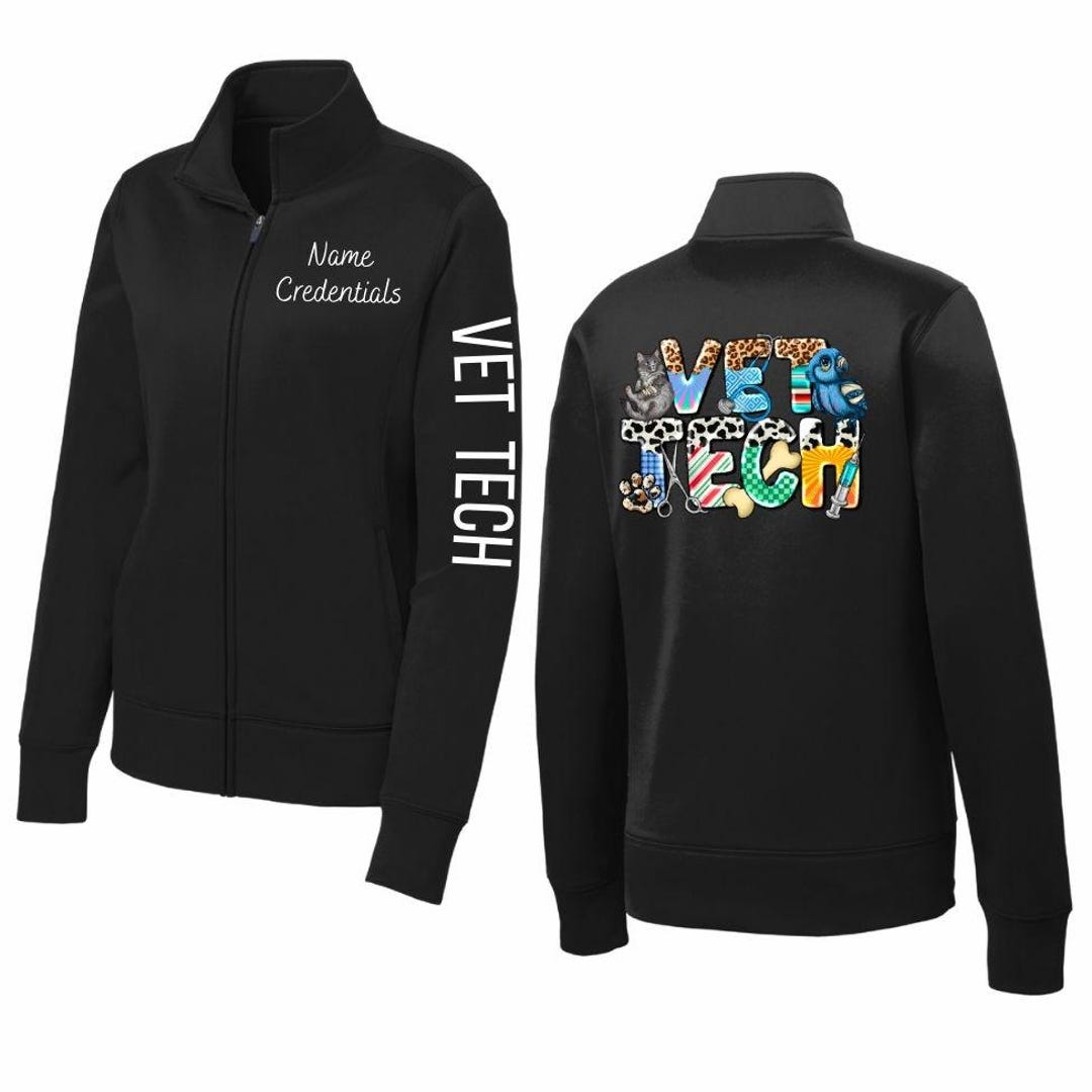 RVT Jacket, Registered Vet Tech, Polyester Jacket, Veterinary Tech ...