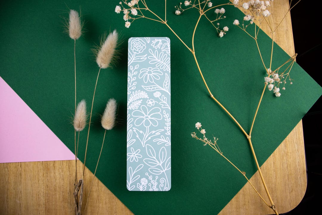 Two Sides of Flowers - Bookmark - Etsy