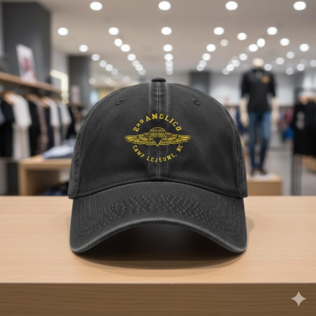 2nd Anglico Baseball Sun Protection Cotton Unisex Retro Dad Hat Cap ...