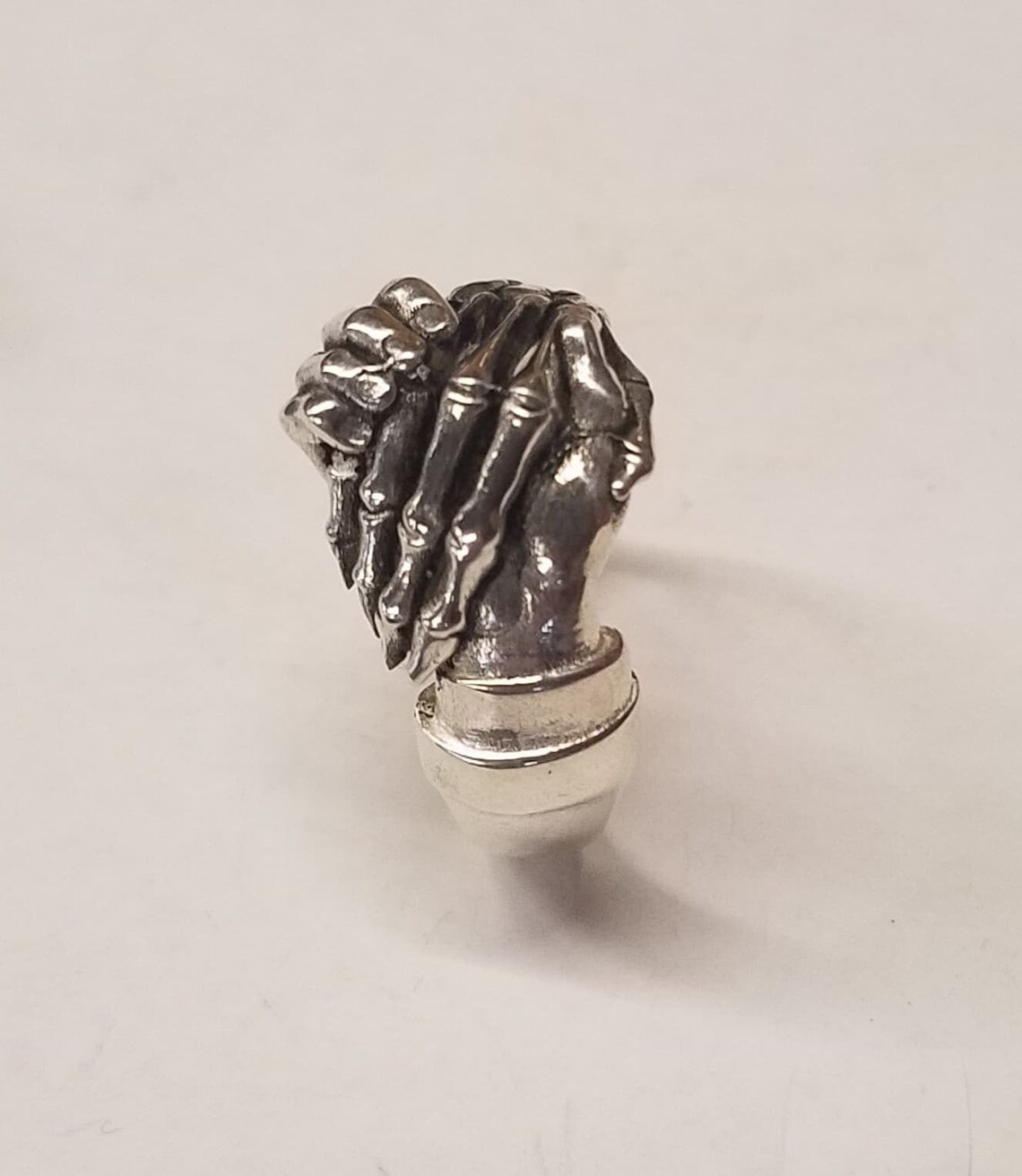 Sterling Shake Hands With the Devil Ring | Etsy