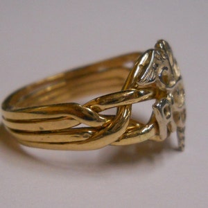 Ladies Four Band Nurse's Caduceus Puzzle Ring 4RN - Etsy