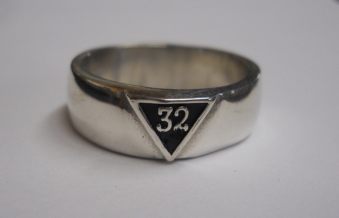 Sterling Silver or Gold 32nd Degree Masonic Signet Ring - Etsy