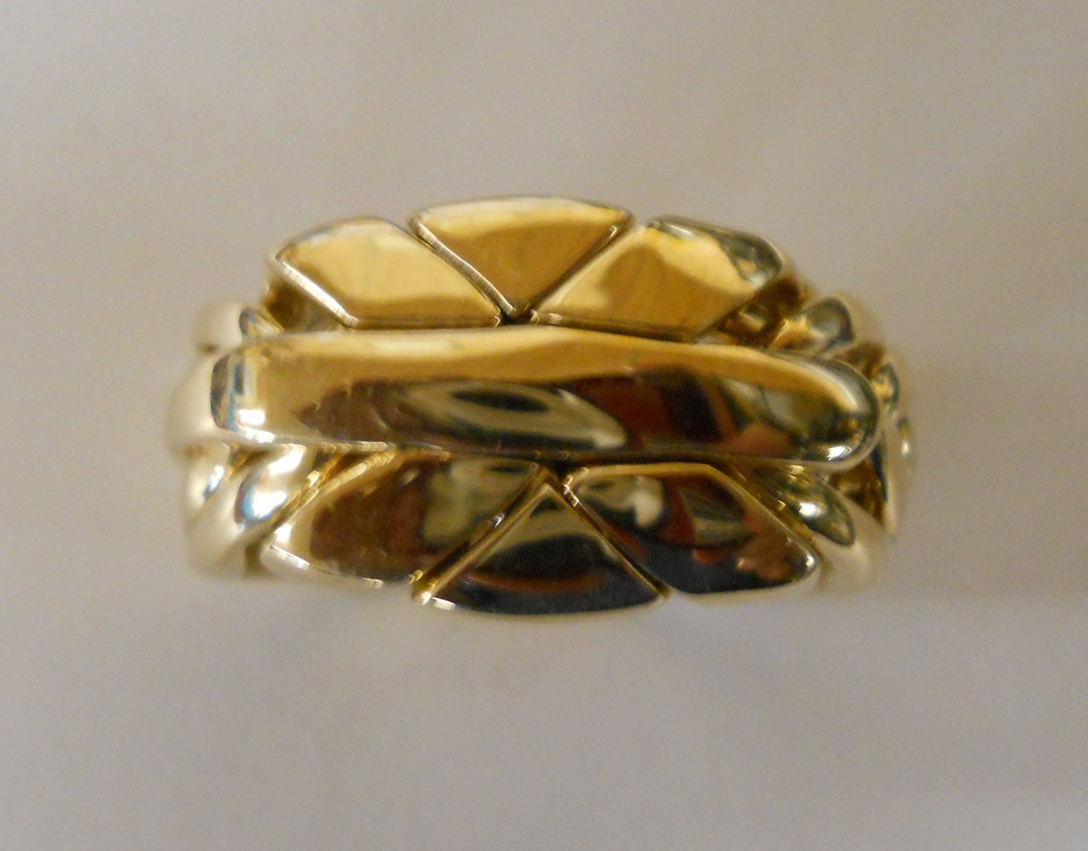 Men's 7 Band Puzzle Ring Style 7NSP - Etsy