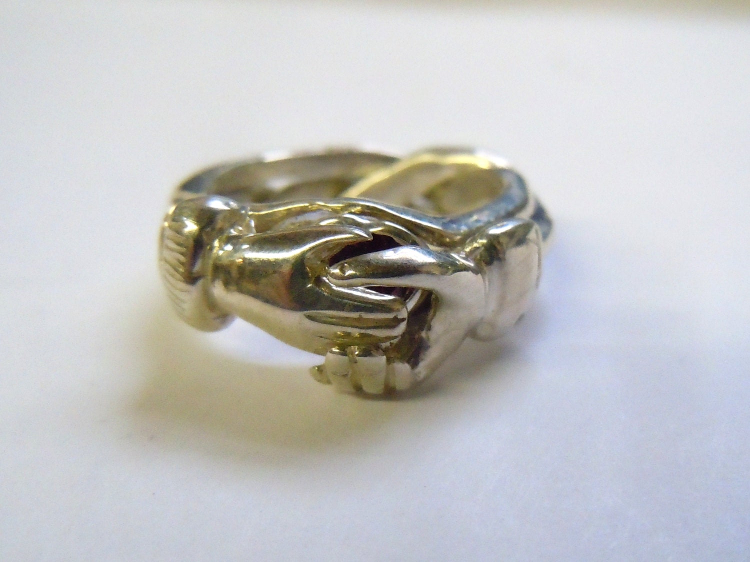 Claddagh Heart Band Ring Online Sterling 3 Band Claddagh - Etsy