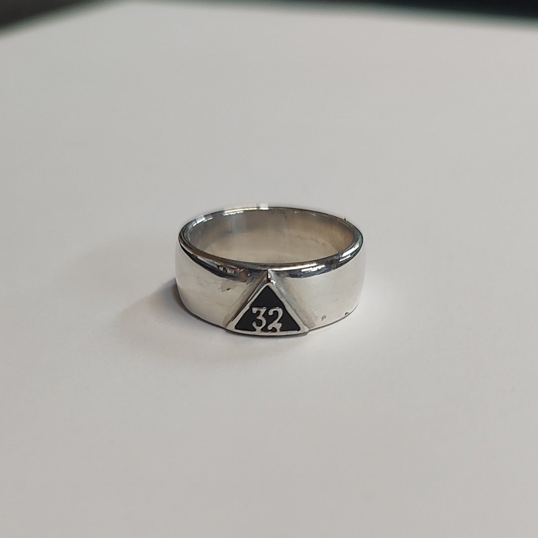 Sterling Silver or Gold 32nd Degree Masonic Signet Ring - Etsy