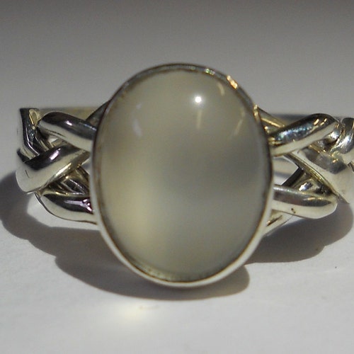 Ladies' 5 Band Snake Puzzle Ring With Ruby Eyes - Etsy