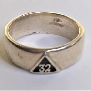 Sterling Silver or Gold 32nd Degree Masonic Signet Ring - Etsy