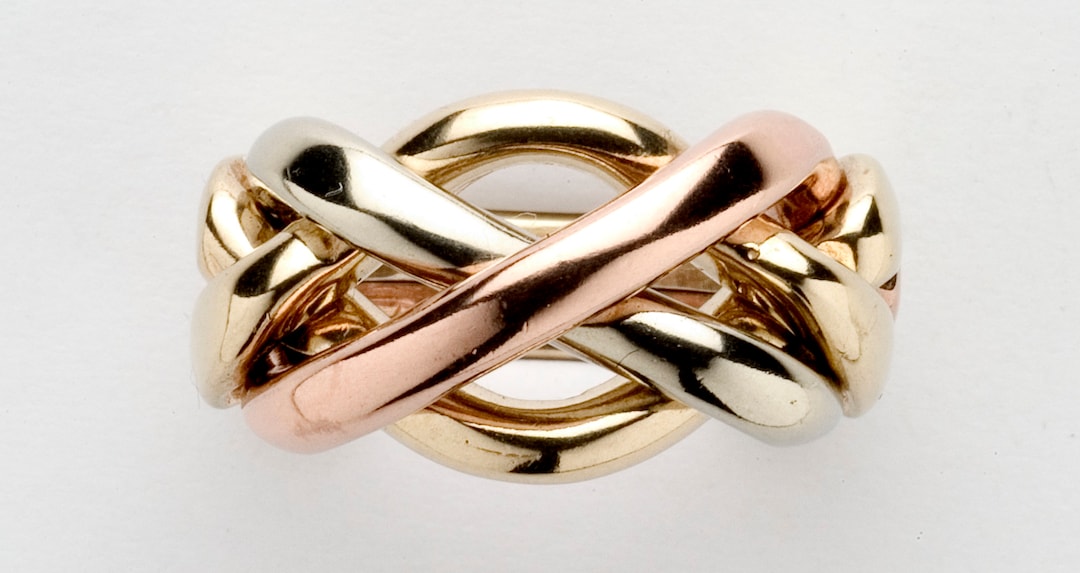 Ladies 4 Band Puzzle Ring in Sterling Silver Style 4125 - Etsy