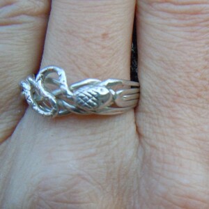 Ladies' 5 Band Snake Puzzle Ring With Ruby Eyes - Etsy