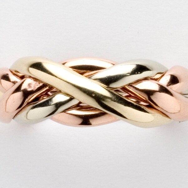 4 Band Puzzle Ring - Etsy
