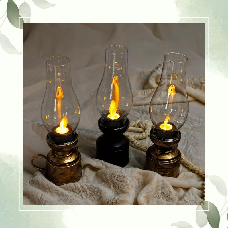 Small Retro Battery Lamp - Etsy
