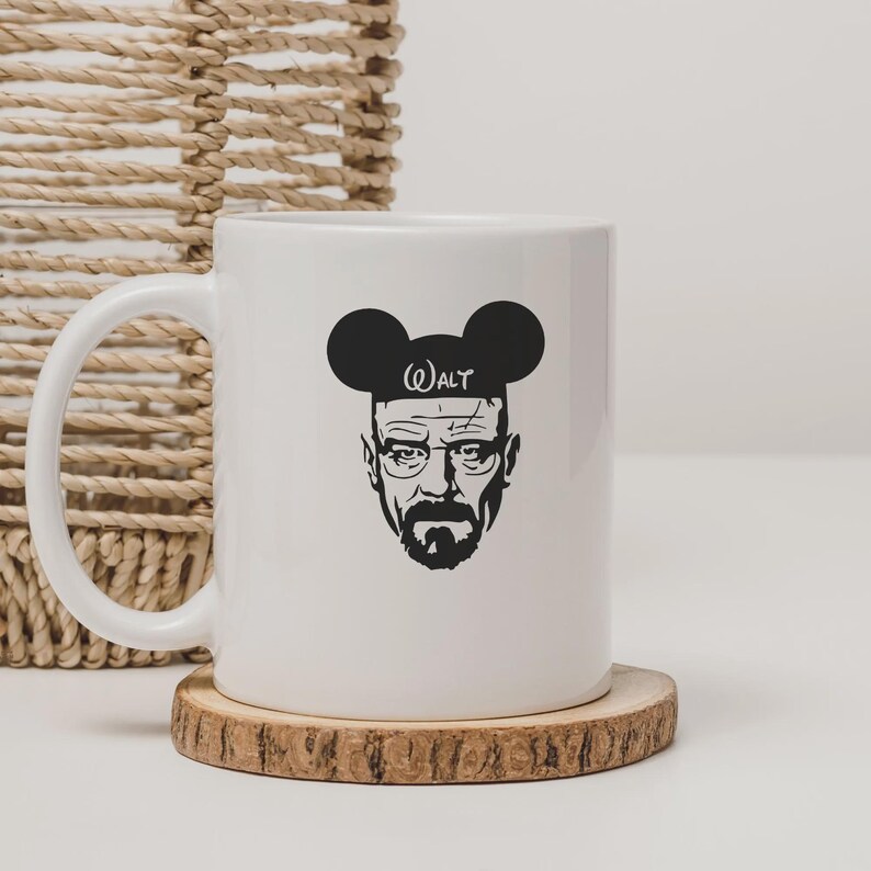 Walter White Disney SVG, Breaking Bad Svg, Walt T-shirt Design, Mickey ...