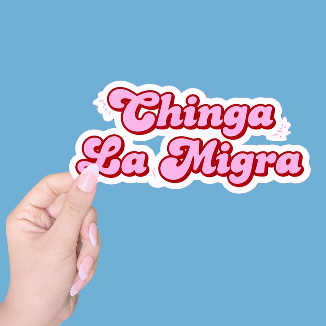 Chinga La Migra Stickers, No Human is Illegal, Ice, Anti President ...