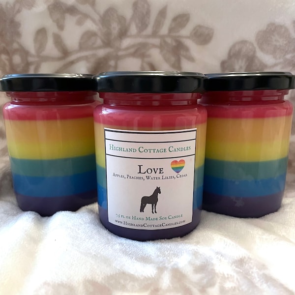 Rainbow Candles - Etsy