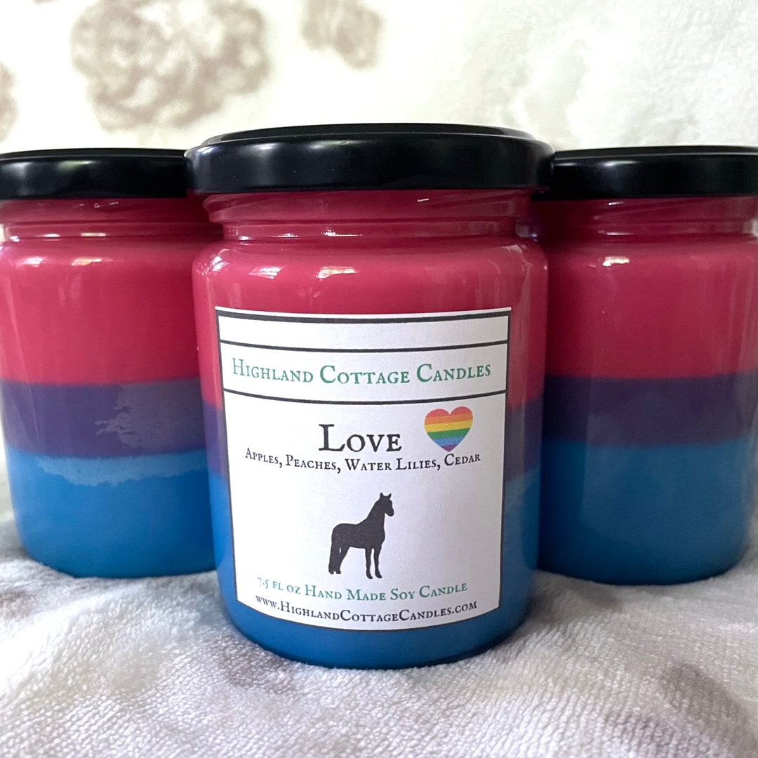 Love Candle /bisexual Pride Candle / Pride Candle - Etsy