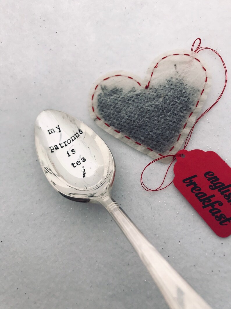 My Patronus is Tea Stamped Spoon for a Unique Birthday Gift | Etsy