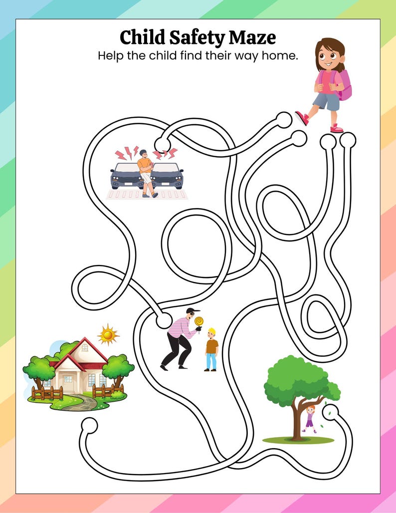 Child Safety Printable Activities | 21 Pages PDF | Safety Rules ...