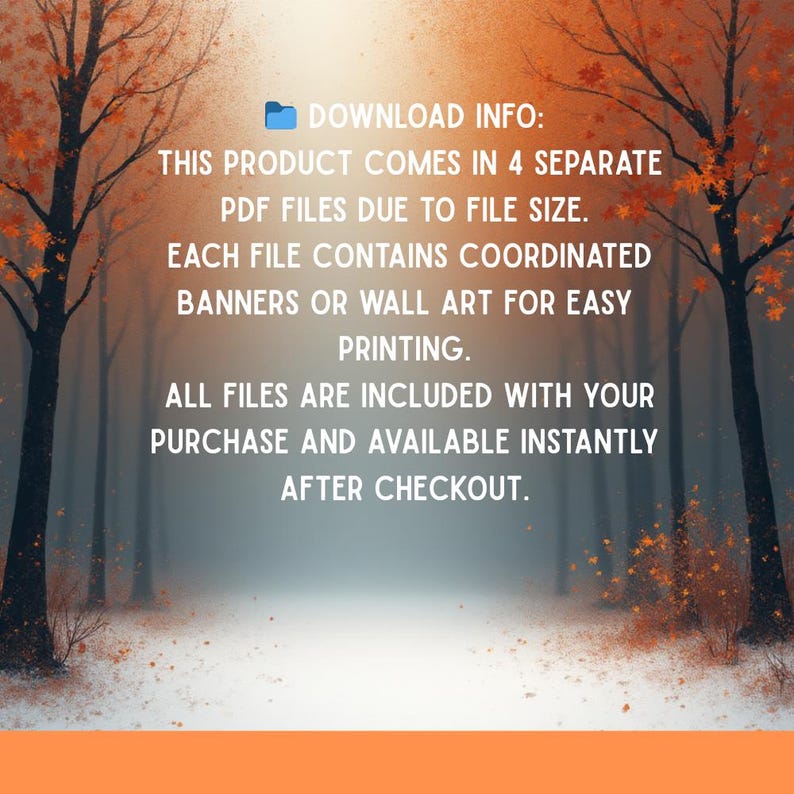 Thanksgiving Banner & Fall Wall Art Printable | Pumpkin Season Decor ...