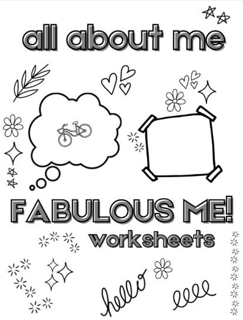 All About Me Worksheet Bundle for Kids | Printable Activity Pages With ...