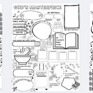 Christian All About Me Worksheet PDF – 6-page Faith-based Kids ...
