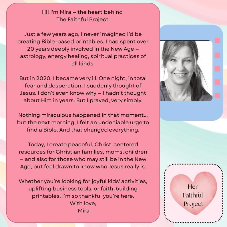 Christian All About Me Worksheet PDF – 6-page Faith-based Kids ...