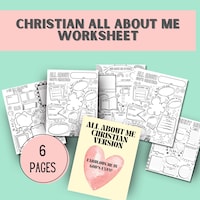 About Me Worksheet for Kids – Faith-based Printable PDF for Homeschool ...