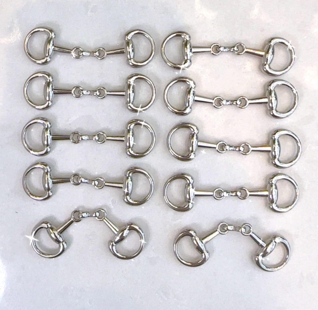 Equestrian, Equine Snaffle Bit, Charms, Jewelry Making, Crafts (72 Mm X ...