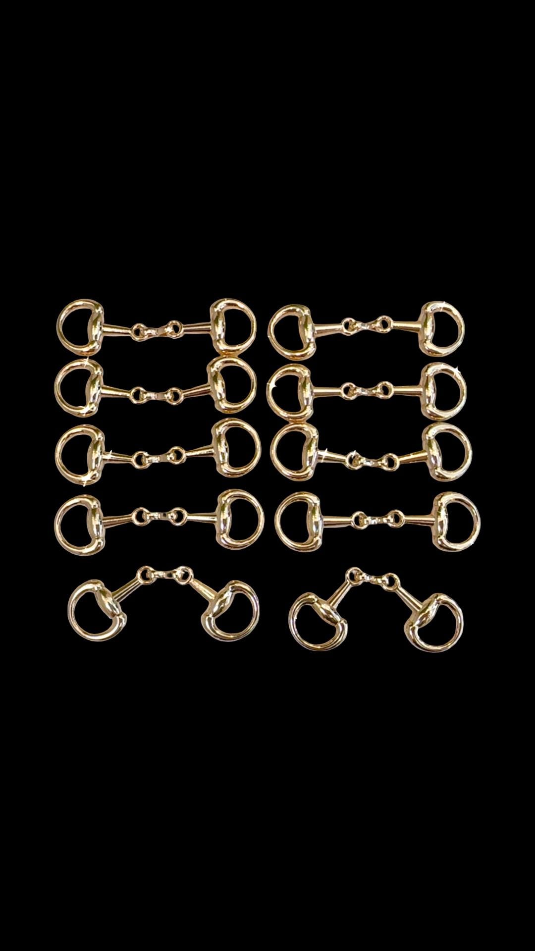 Equestrian, Equine Snaffle Bit, Charms, Jewelry Making, Crafts (72 Mm X ...