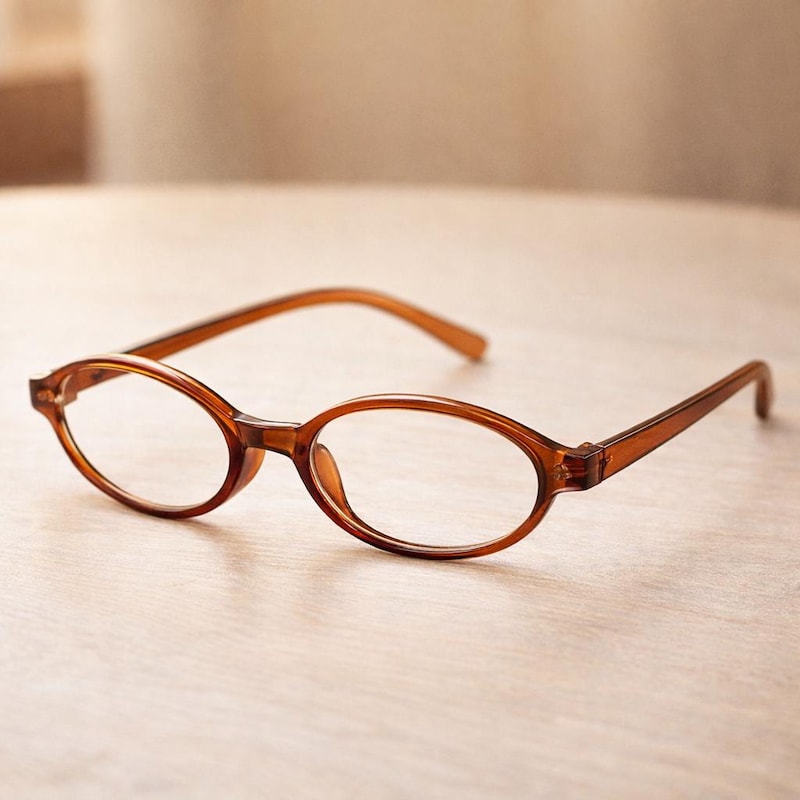 Glasses Frames Oval Y2k - Etsy
