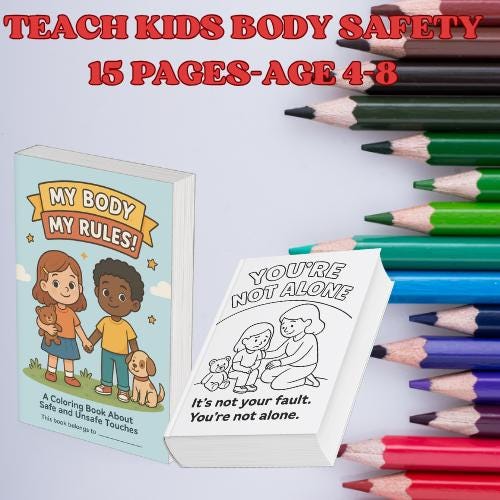 Body Safety Coloring Book – My Rules, Kids Education (printable PDF) - Etsy