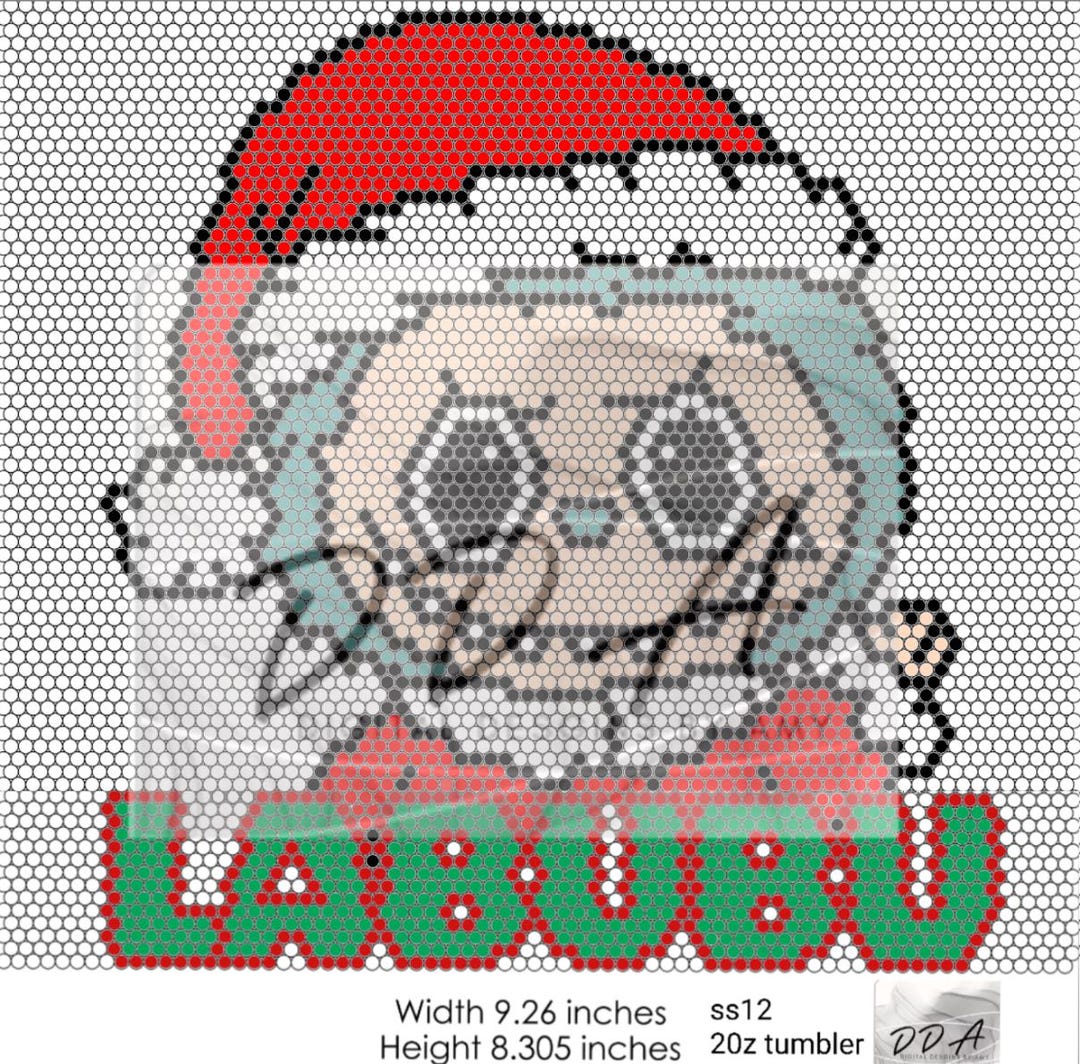 SS12 20oz Rhinestone Templete La Bobo Christmas - Etsy