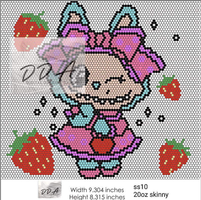 SS10 20oz Rhinestone Templete La Bobo - Etsy