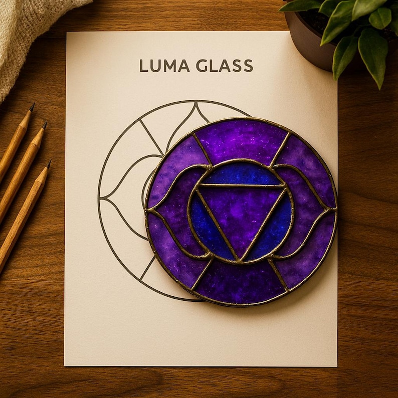 7 Chakra Stained Glass Patterns – DIY Tiffany Style Templates (PDF ...