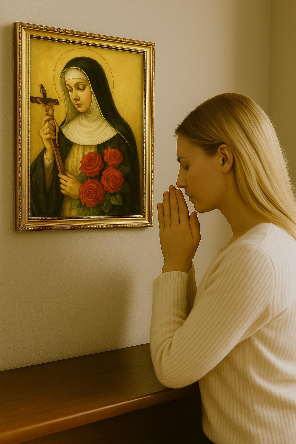Saint Rita of Cascia Art: Italian Catholic Renaissance Portrait ...