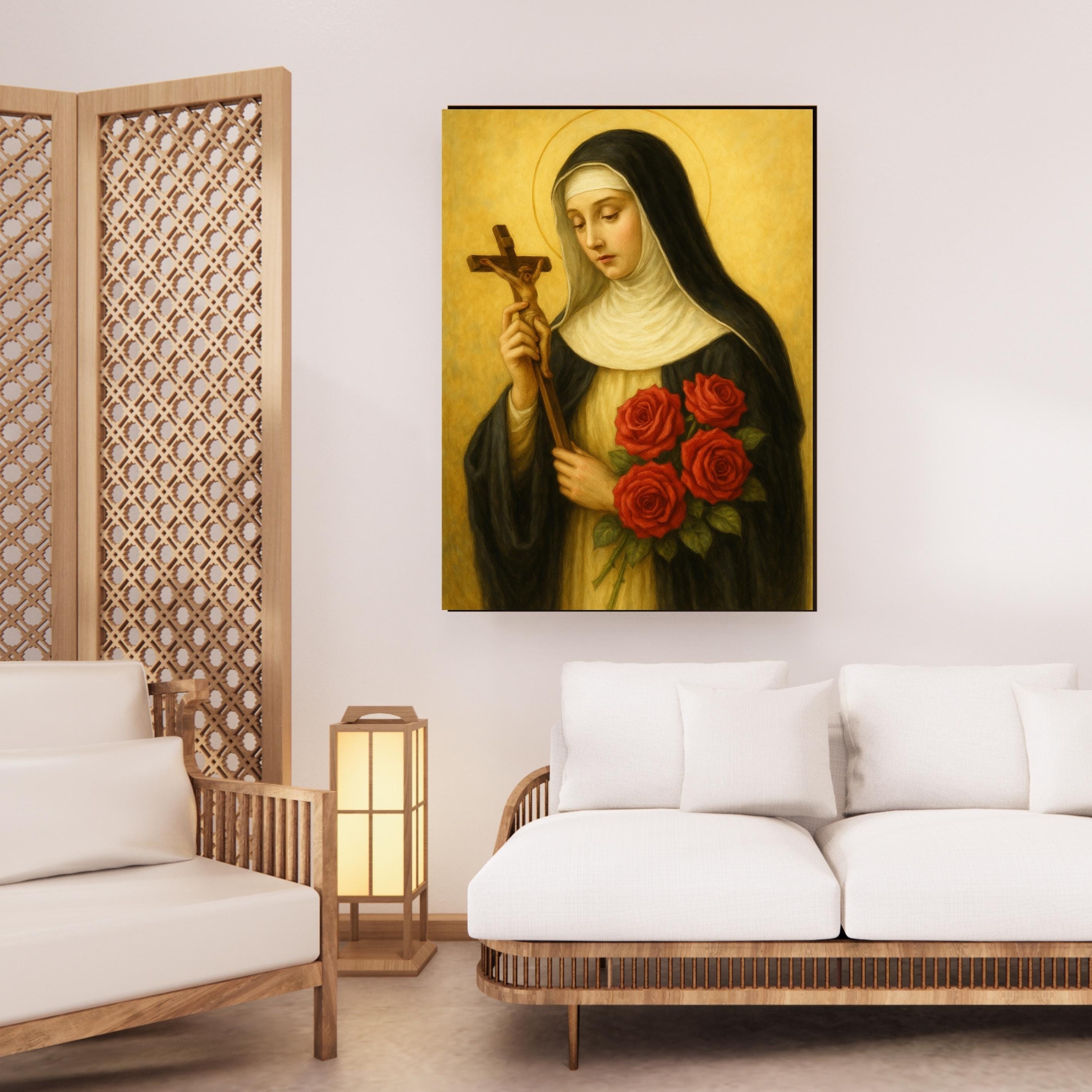 Saint Rita of Cascia Art: Italian Catholic Renaissance Portrait ...