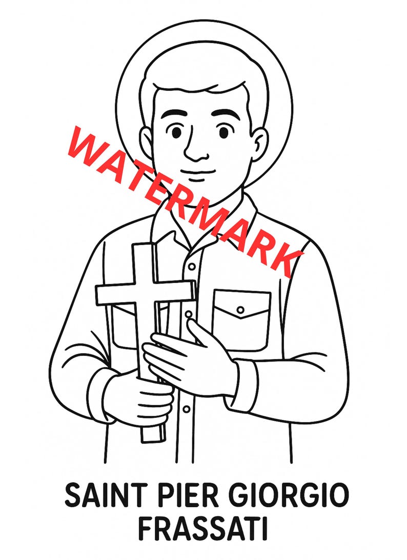 Catholic Saint Coloring Pages: Carlo Acutis, Chiara Badano, Frassati ...