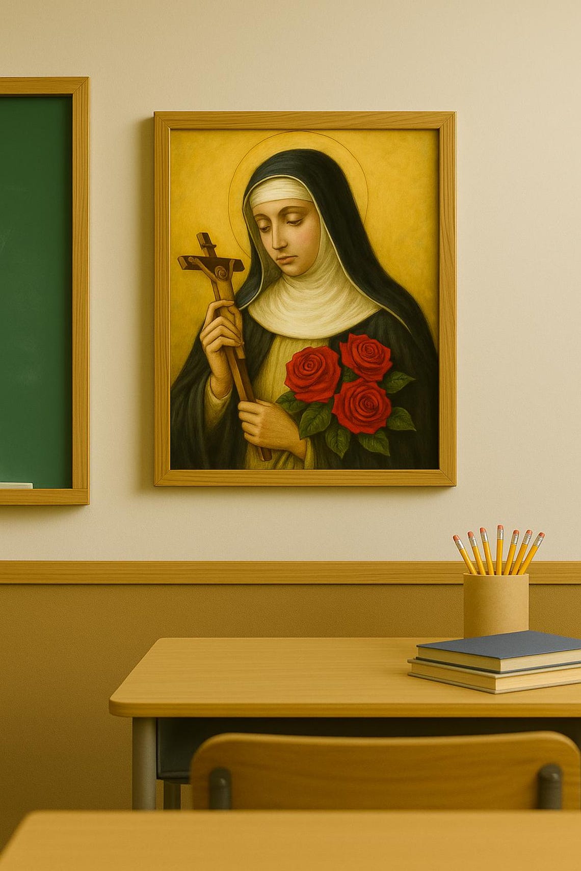 Saint Rita of Cascia Art: Italian Catholic Renaissance Portrait ...