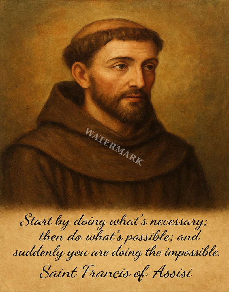 St. Francis of Assisi Prayer Printable Wall Art Digital Download 11x14 ...