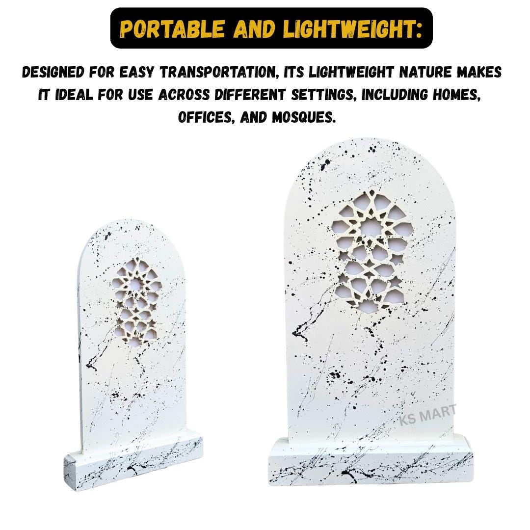 Handcrafted Wooden Prayer Barrier – Islamic Home & Mosque Divider ...