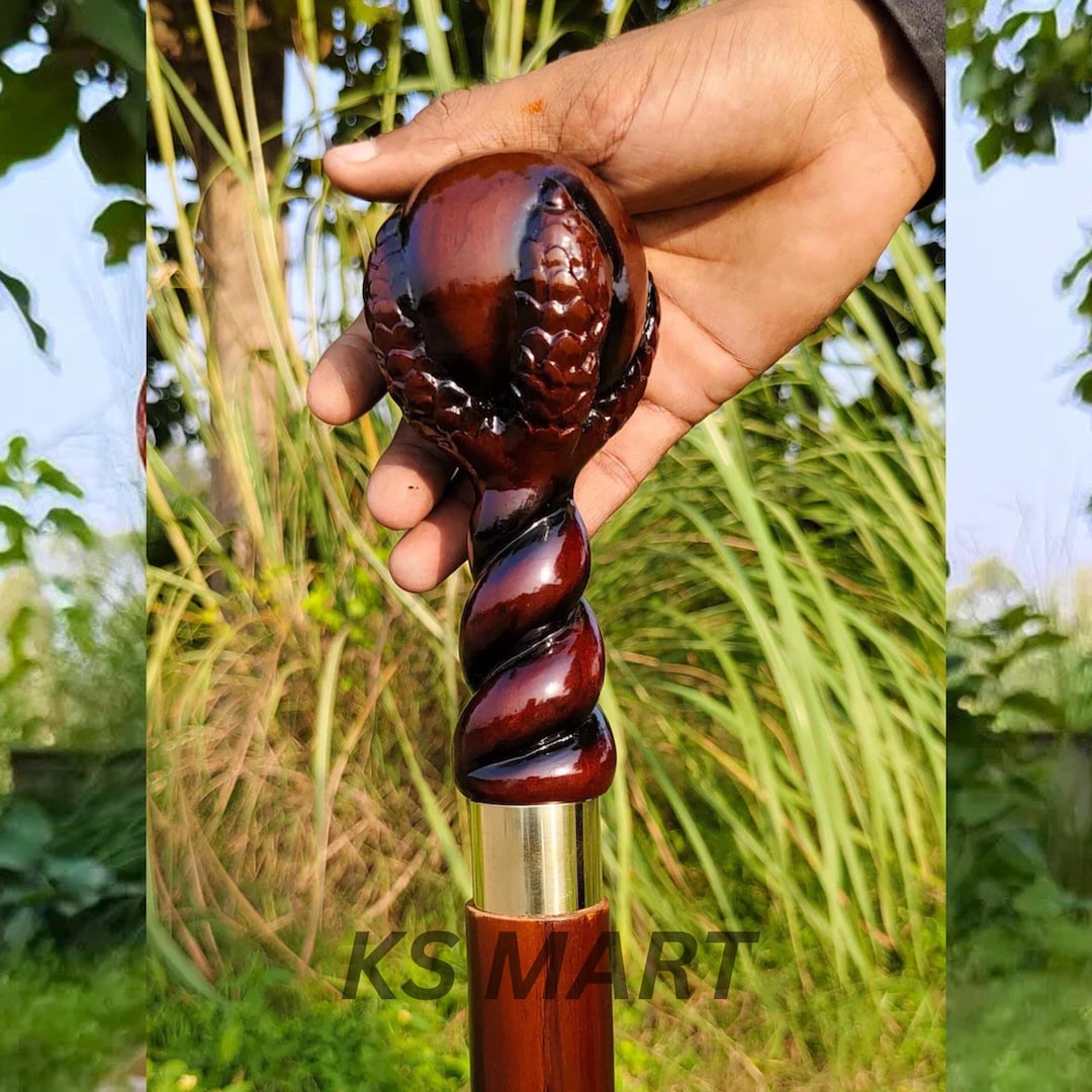 Handcrafted Wooden Walking Cane – Eagle Claw Handle, 36 Inch - Etsy