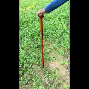 1920s Style Rosewood Walking Cane – Handmade Wooden Hiking Stick ...