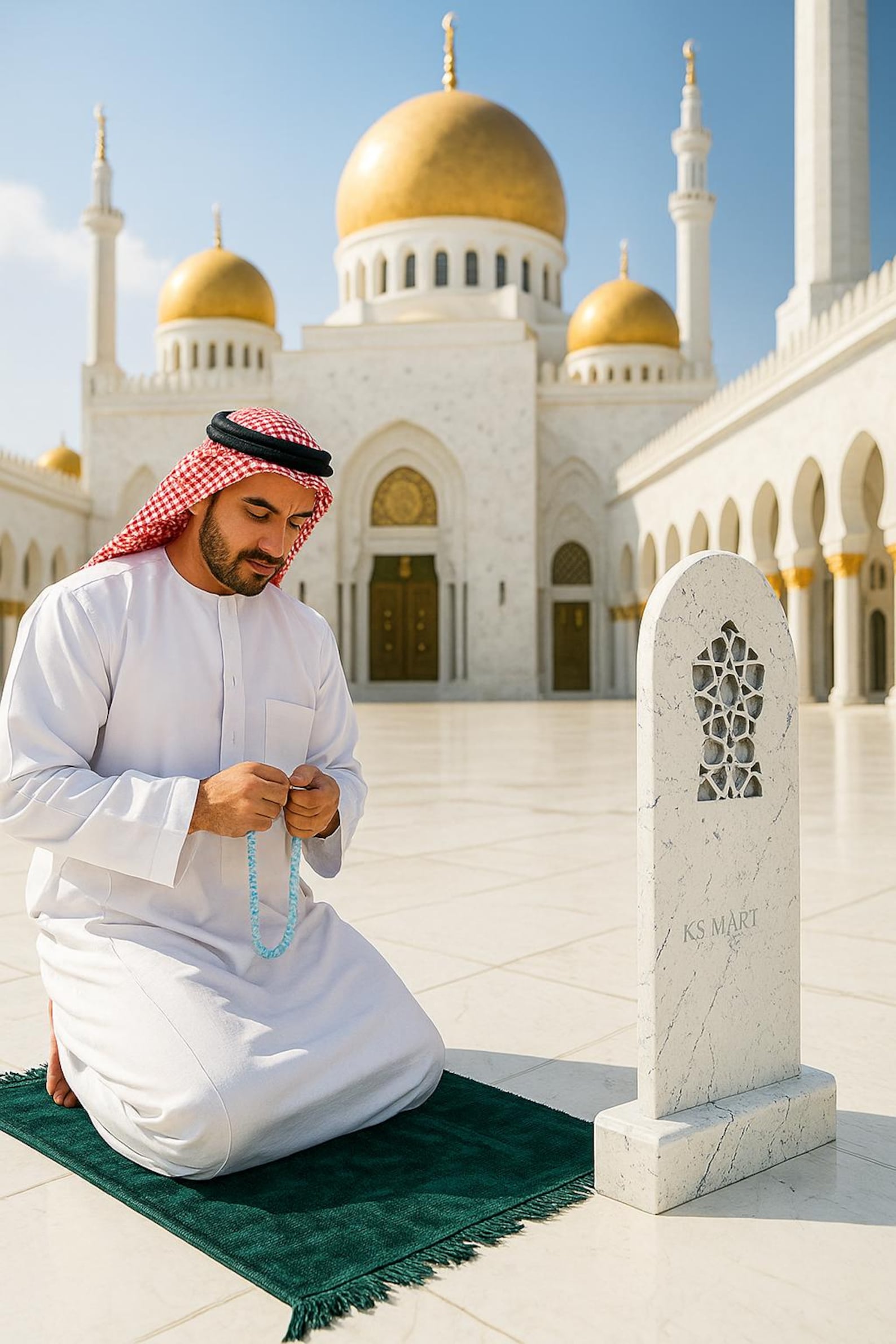 Handcrafted Wooden Prayer Barrier – Islamic Home & Mosque Divider ...