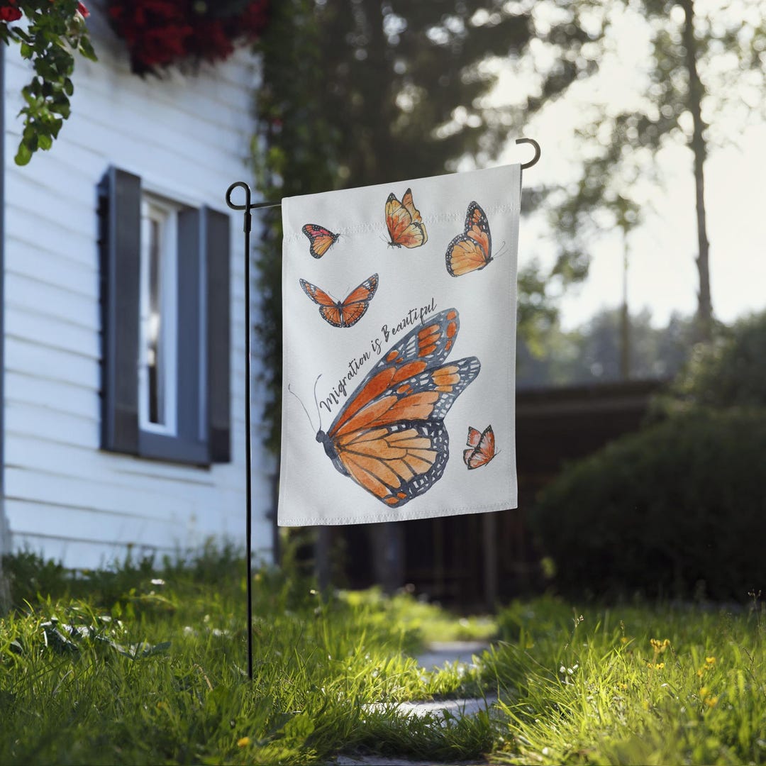 Migration is Beautiful Garden Flag – Pro-immigration Outdoor Flag With ...