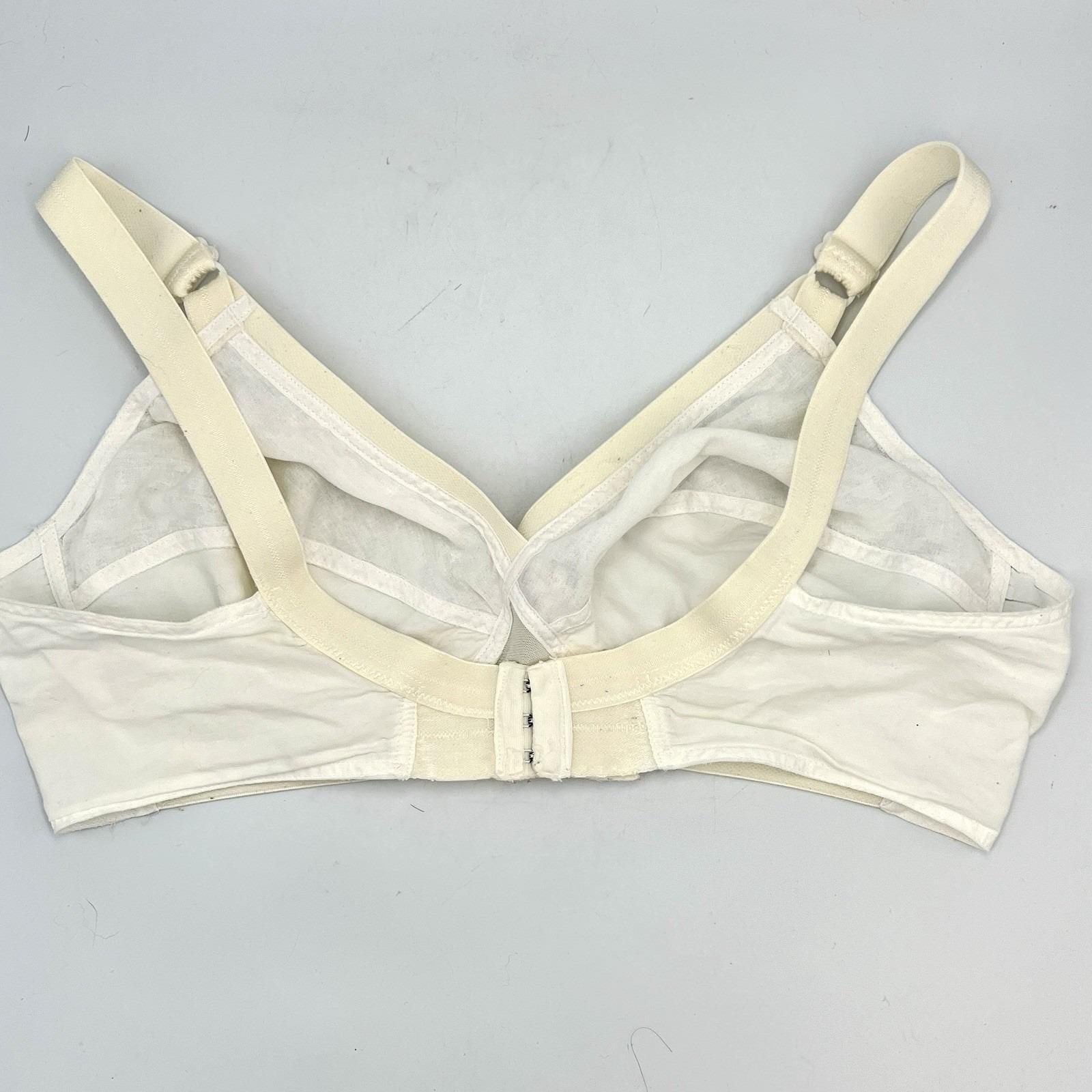 Vintage 70s 80s Jcpenney Underscore Crossover Bra 38C White Wireless ...