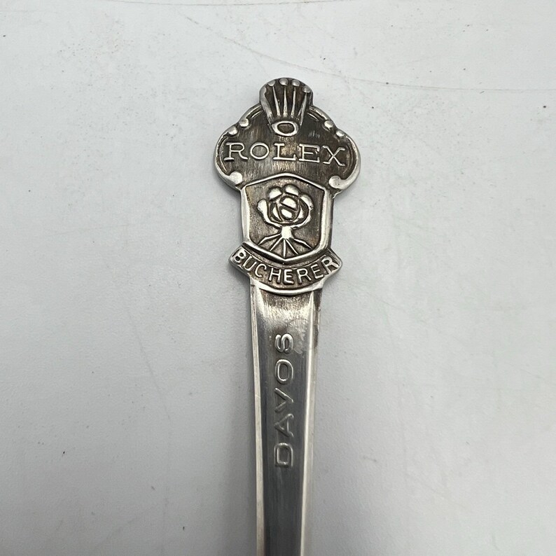 Vintage Rolex Collector Spoon Davos Bucherer of Switzerland With Sun ...