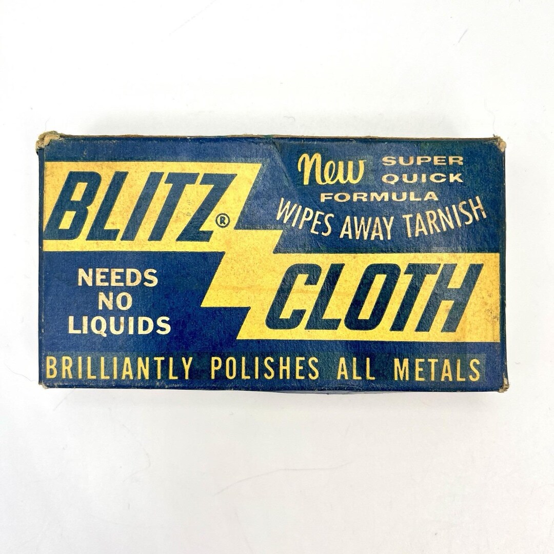 Vintage BLITZ Cleaning Polishing Cloth Auburn NY Graphics - Etsy