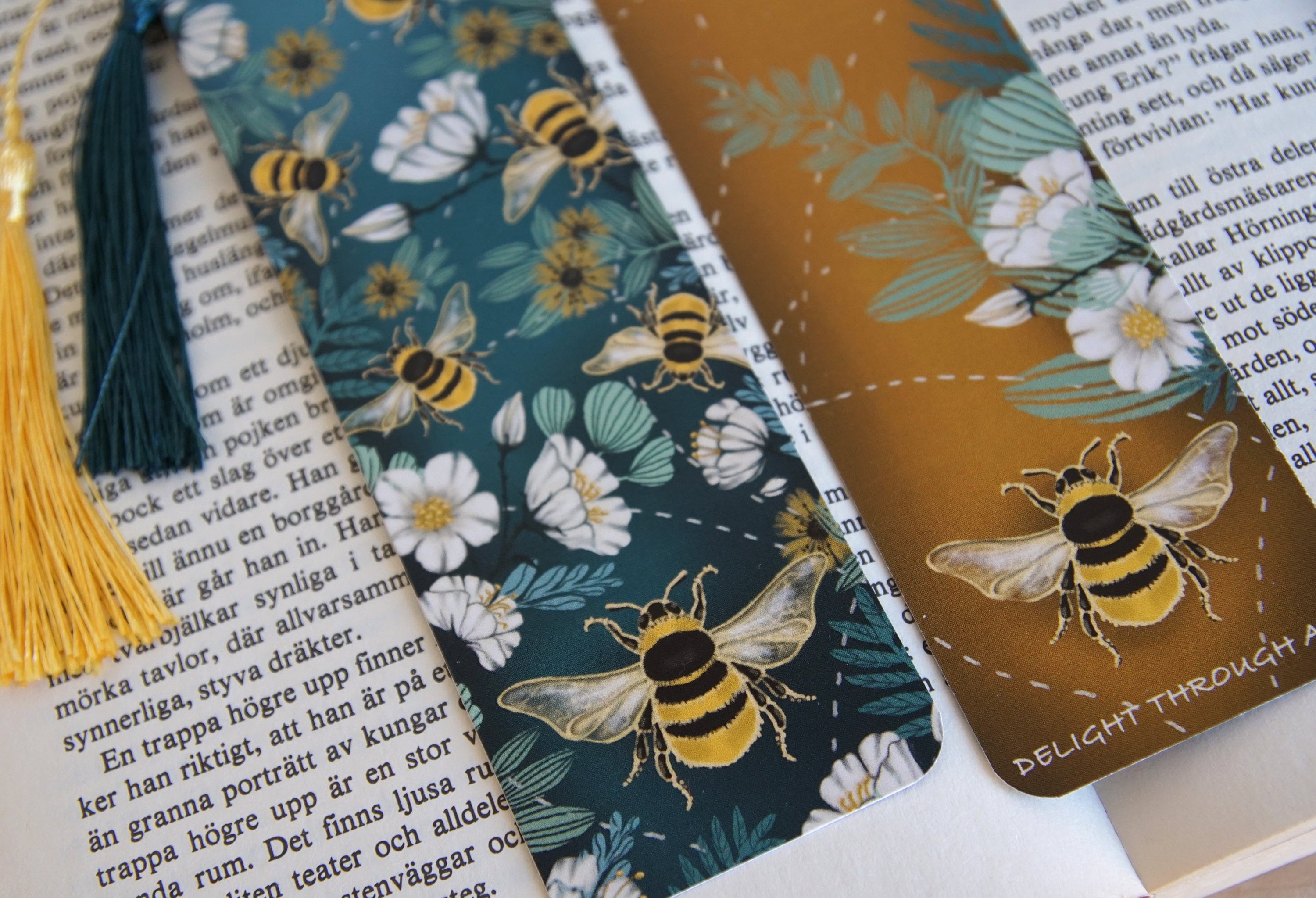 BUMBLEBEE Bookmark Illustrated Insect Lover Book Lover Bookmark With ...