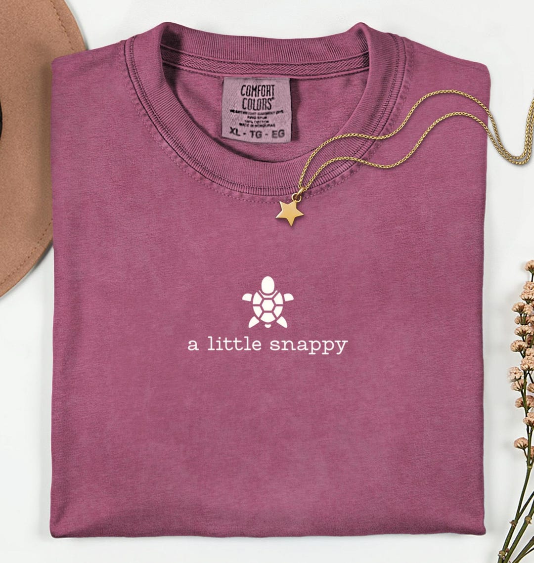 Funny Turtle Meme Shirt: Snappy Pun, Comfort Colors Unisex Tee - Etsy